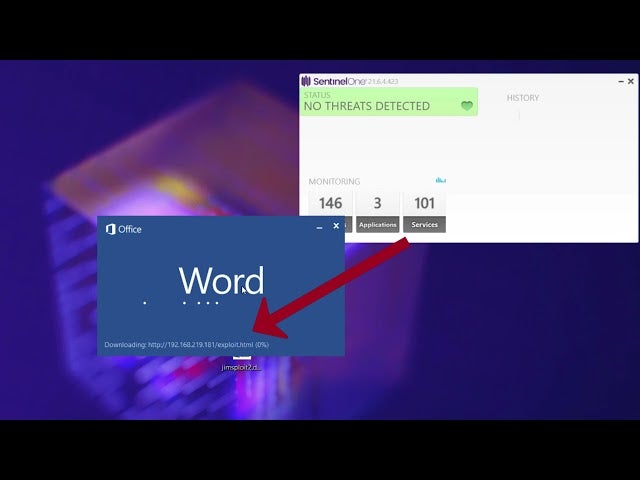 SentinelOne vs CVE-2021-40444 (Microsoft MSHTML Remote Code Execution Vulnerability) - Prevent ...