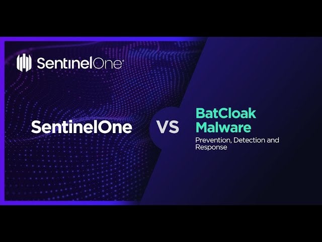 Malware Demo: SentinelOne VS BatCloak - Protection | SentinelOne IT